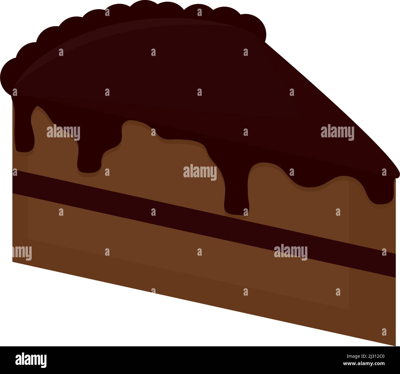 chocolate cake icon Stock Vector Image & Art - Alamy