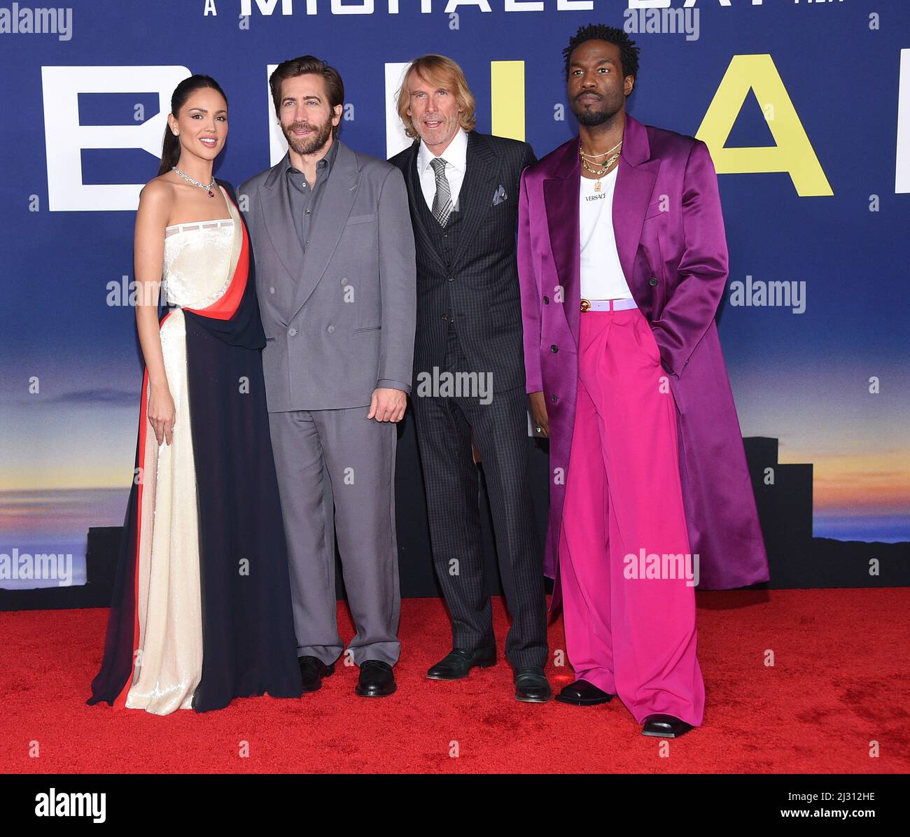 Eiza Gonzalez, Jake Gyllenhaal, Michael Bay and Yahya Abdul-Mateen II ...