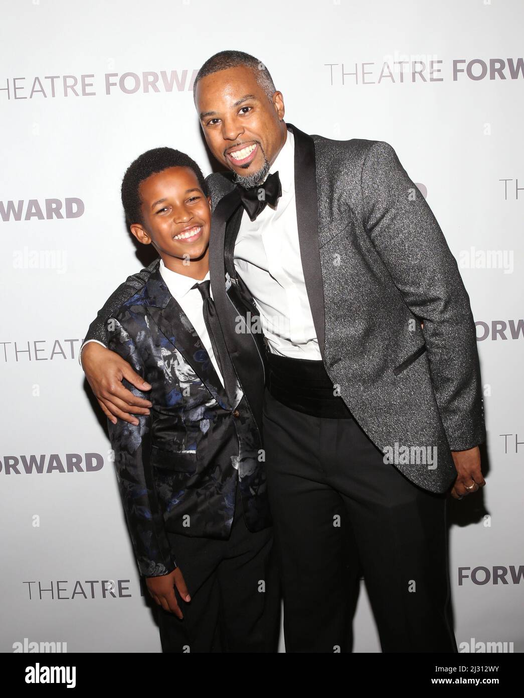 Alexander Bello and DeWitt Fleming Jr. attend the Theatre Forward ...
