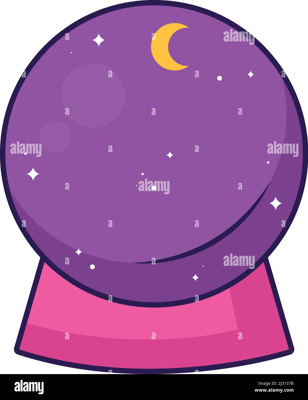 purple magic ball icon Stock Vector Image & Art - Alamy