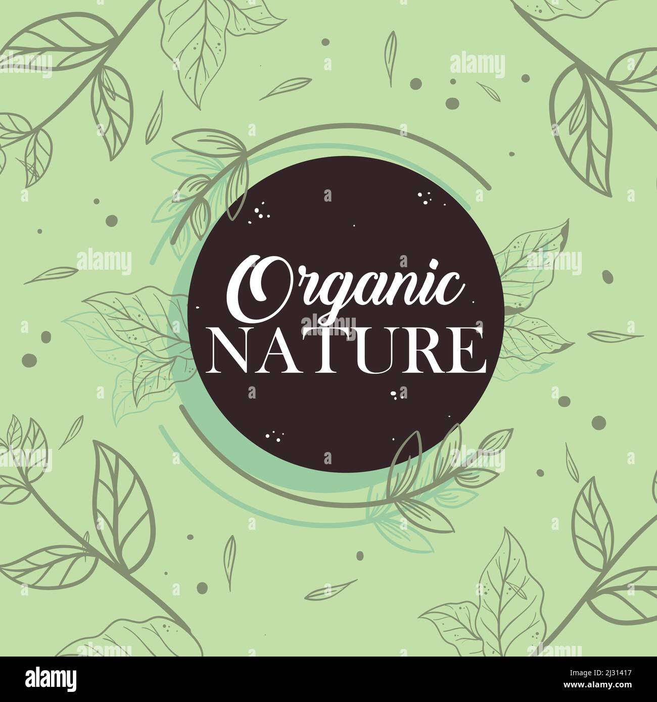 organic nature emblem Stock Vector Image & Art - Alamy