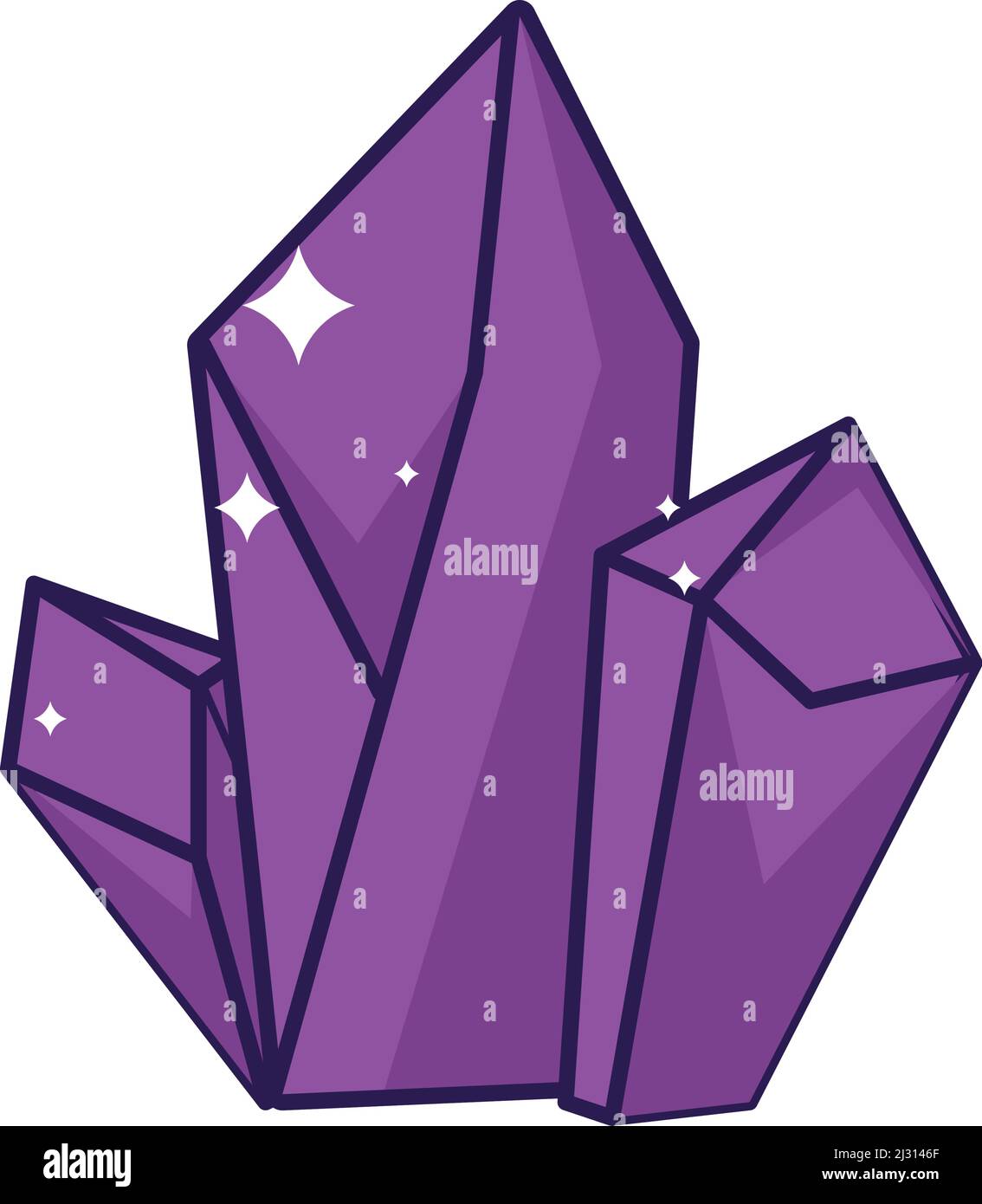 purple pointed crystals Stock Vector Image & Art - Alamy