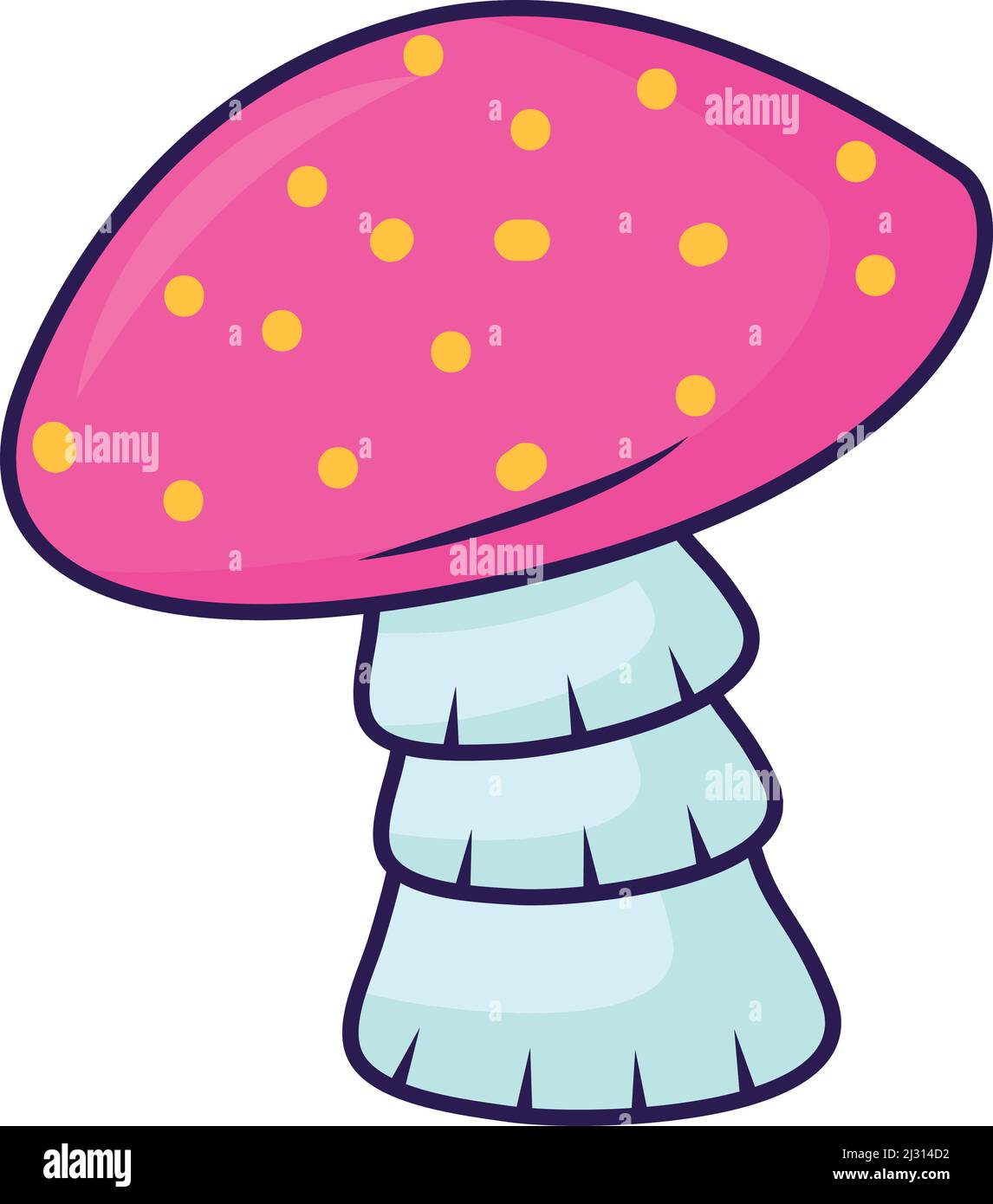 pink mushroom icon Stock Vector Image & Art - Alamy