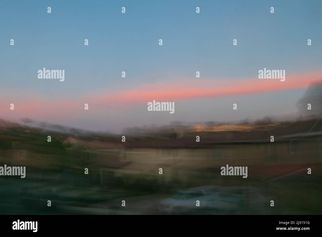 April 4, 2022, San Diego, CA, United States of America: The pink sunset ...