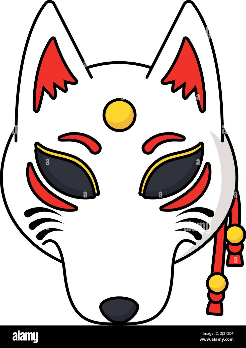 kitsune mask icon Stock Vector Image & Art - Alamy