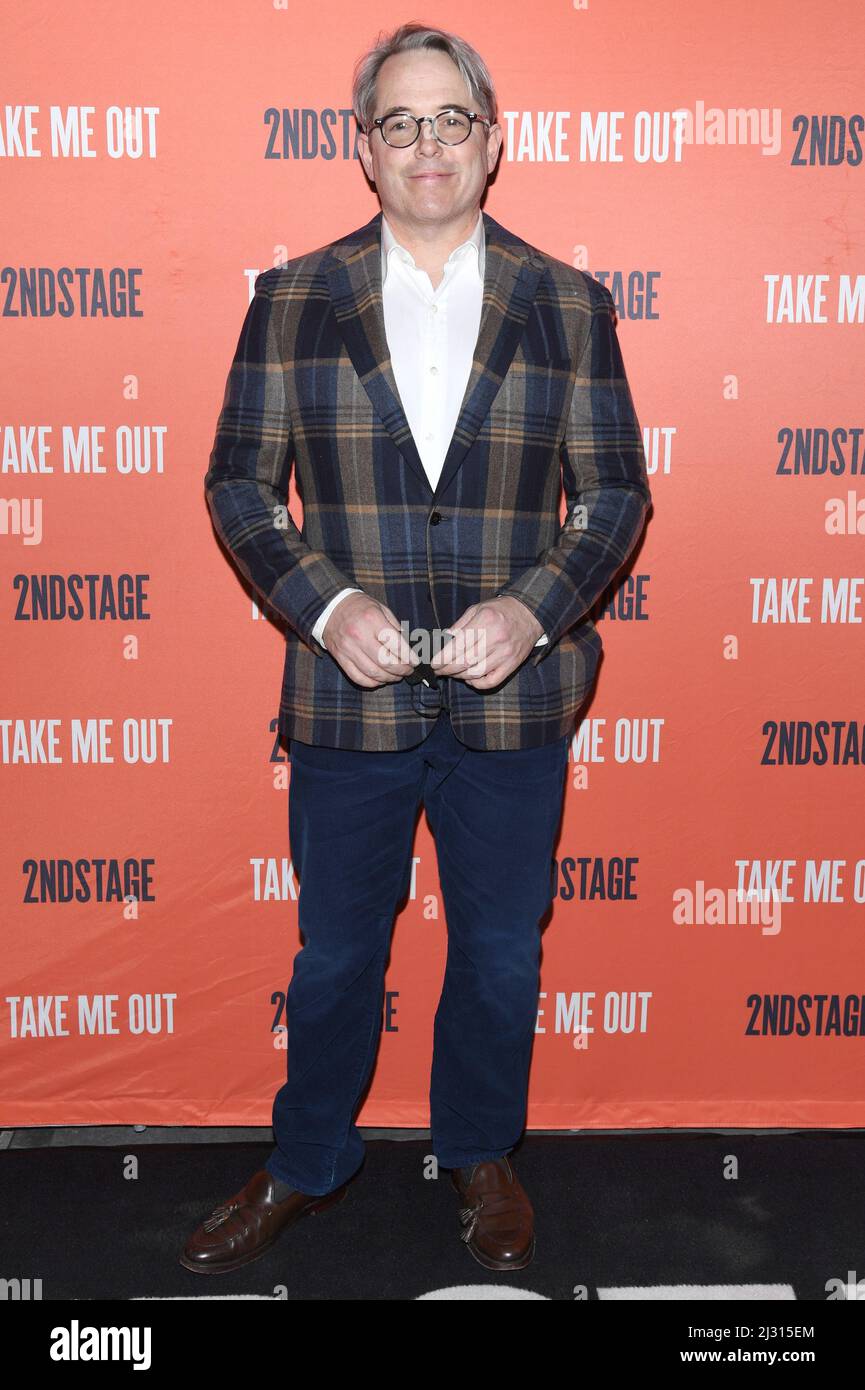 New York, USA. 04th Apr, 2022. Actor Matthew Broderick attends the ...