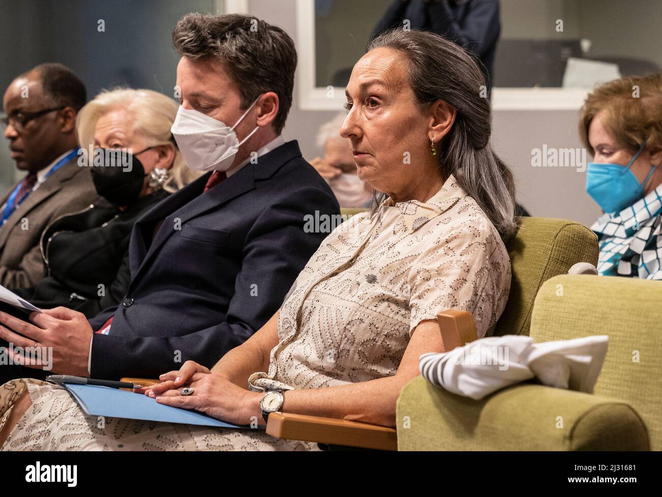 New York, New York, USA. 4th Apr, 2022. UNMAS Acting Director Ilene ...
