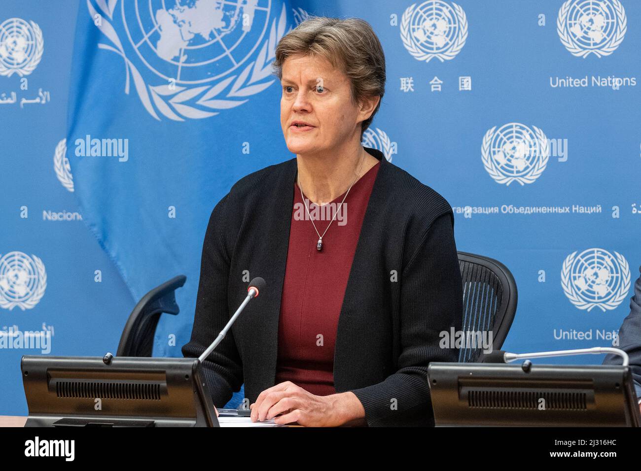 New York, New York, USA. 4th Apr, 2022. Ambassador Barbara Woodward ...