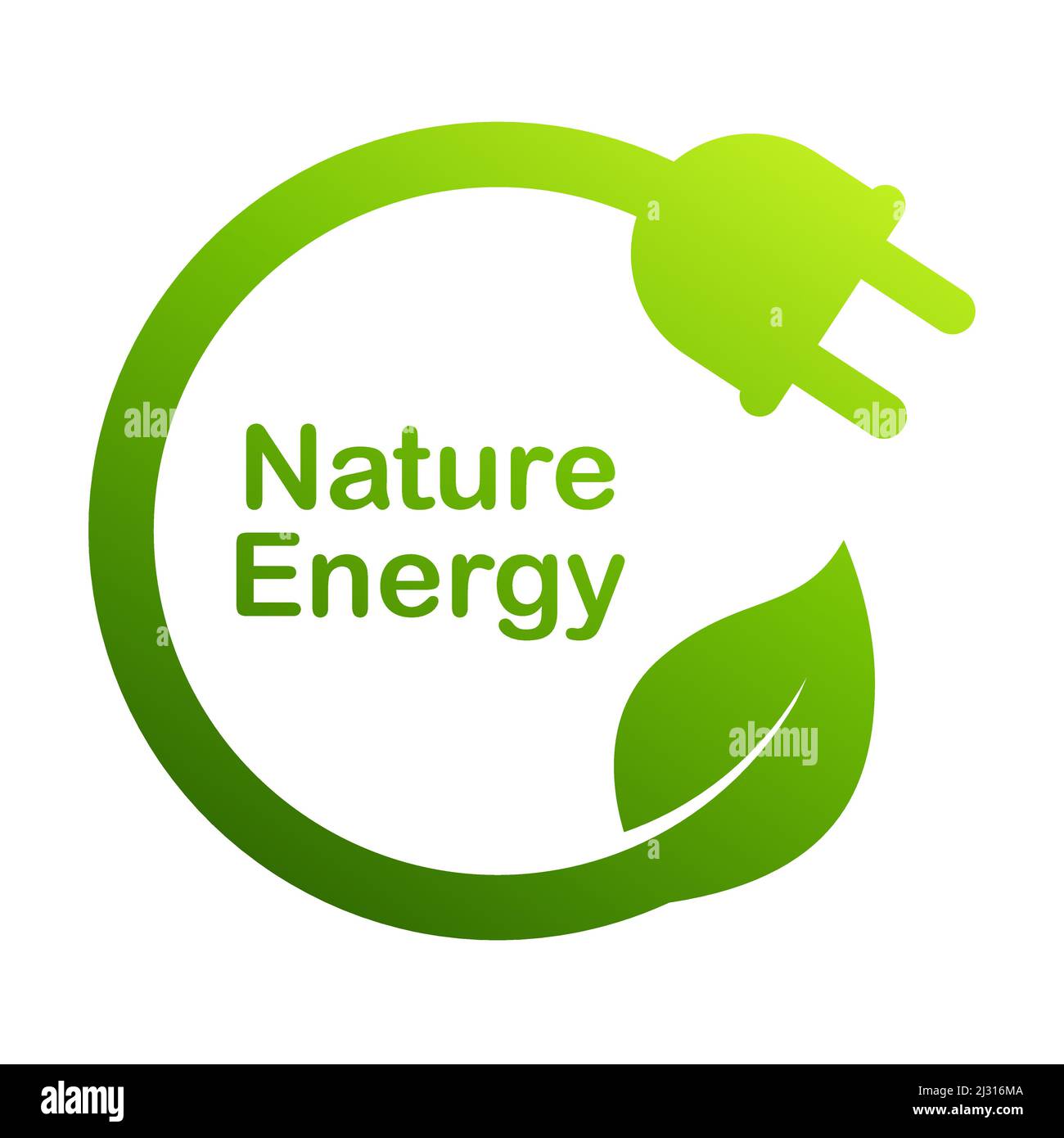 eco green electric plug with leaves icon vector save energy with ...