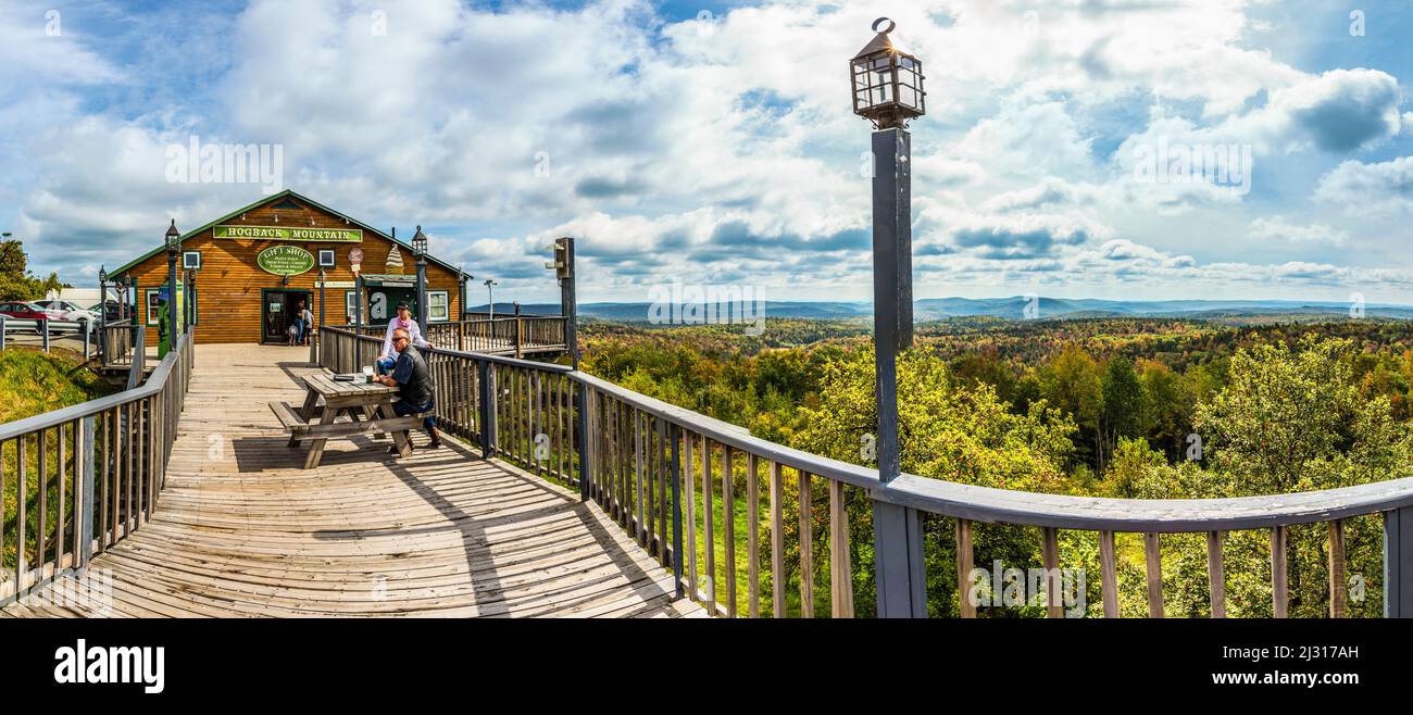 MARLBORO, USA - SEP 21, 2017: panoramic landscape from the Route No 9 ...