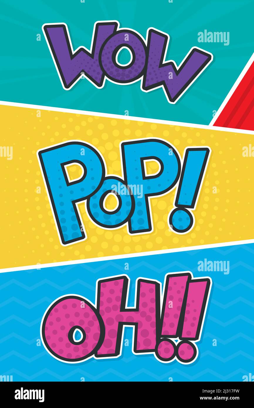 pop art expressions set Stock Vector Image & Art - Alamy