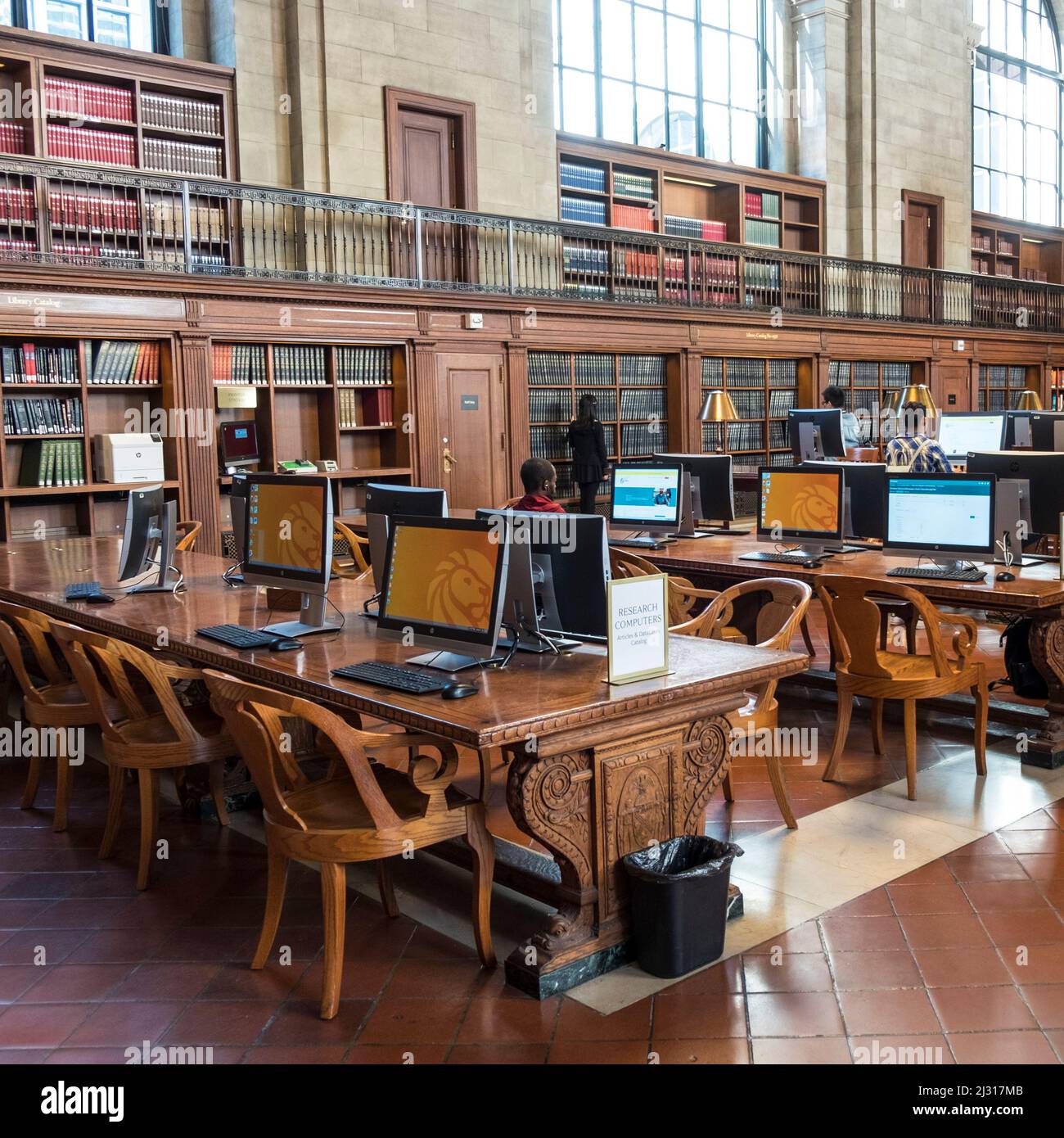 NEW YORK, USA - OCTOBER 5, 2017: Student into the national public ...