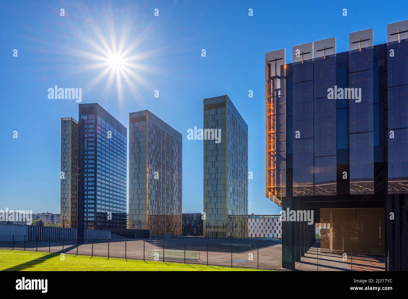 European Court of Justice building in Luxembourg, Grand Duchy of ...