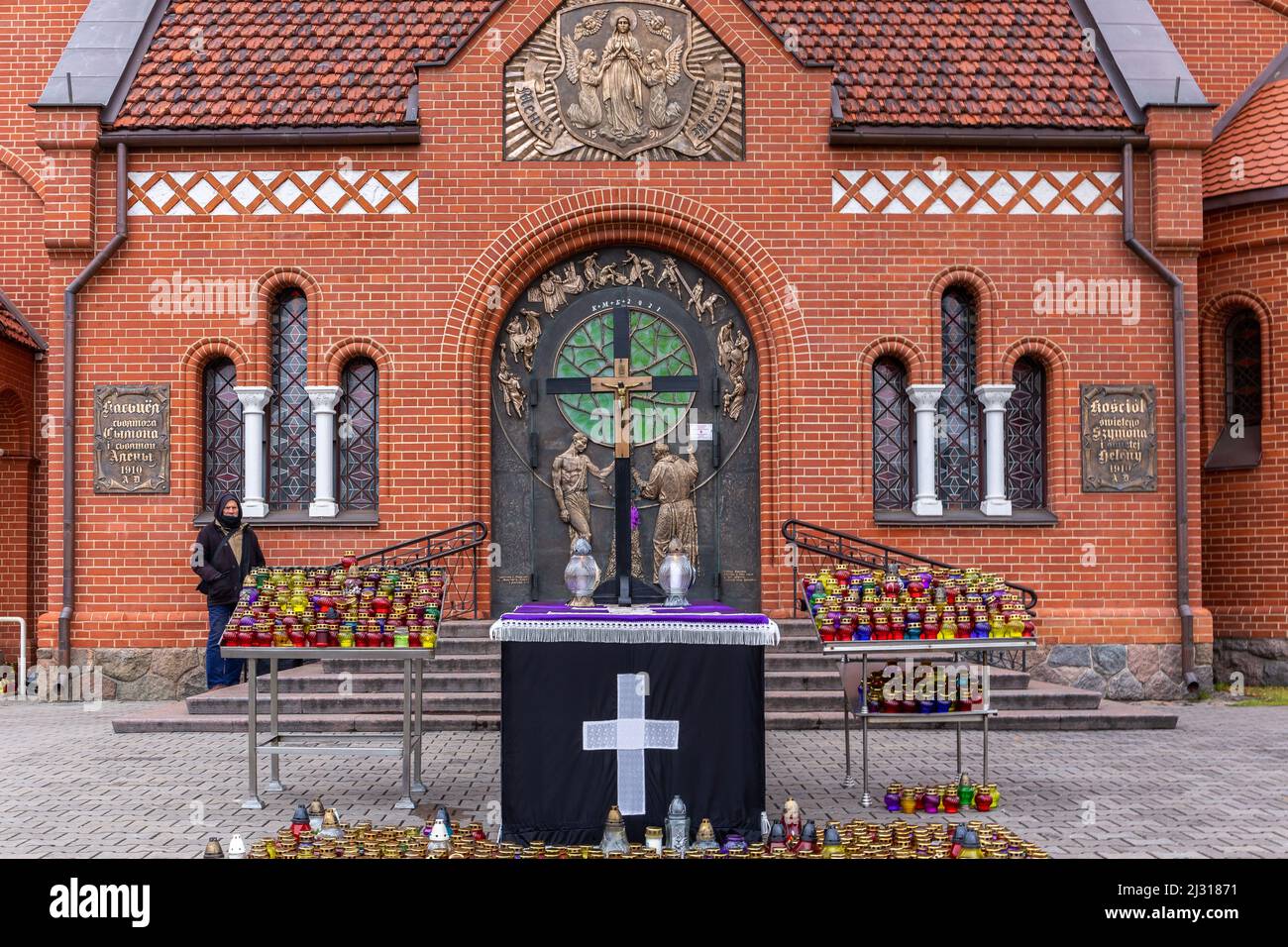 Minsk, Belarus, 04.11.21. The Church of Saints Simon and Helena ...