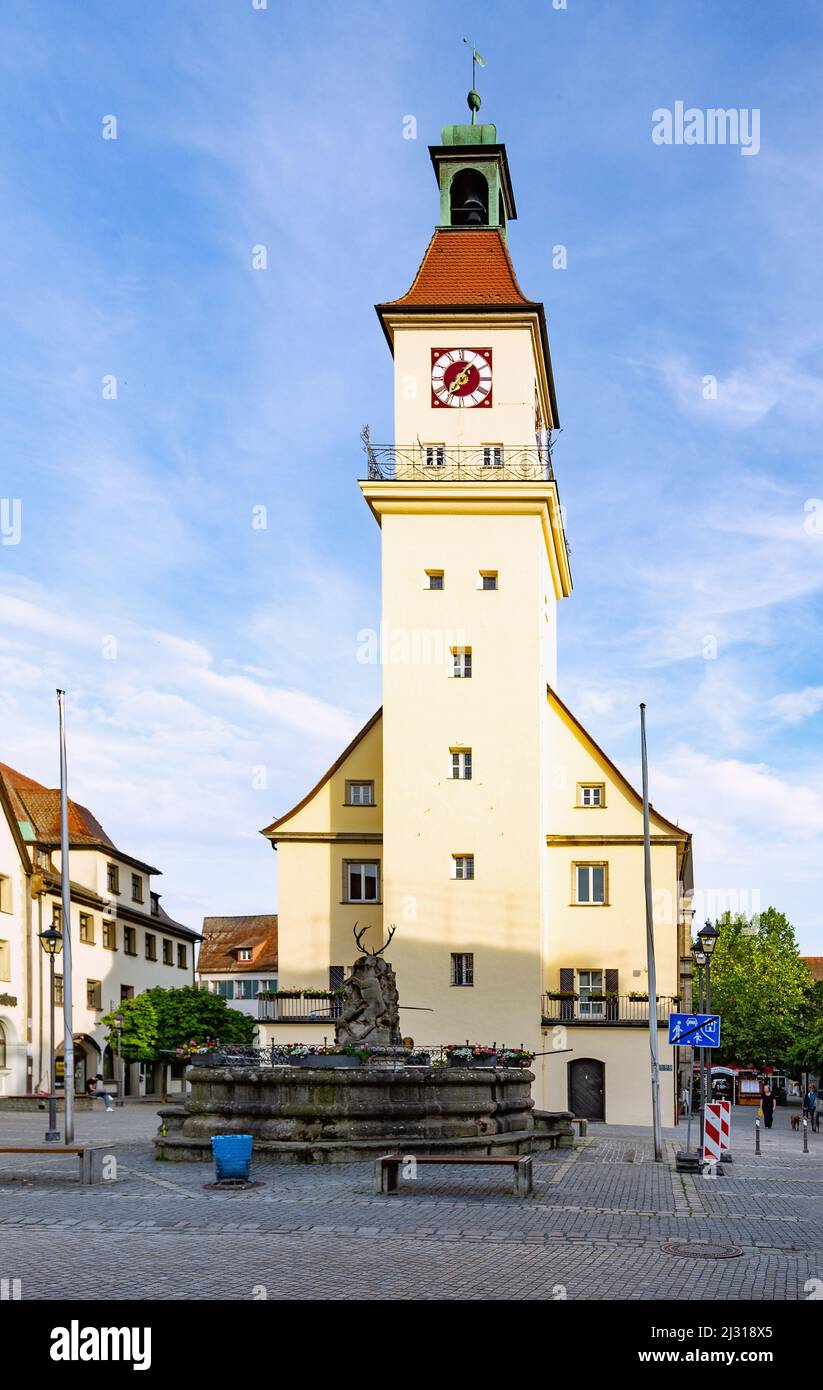 Hersberg; City Hall, Market Square Stock Photo - Alamy