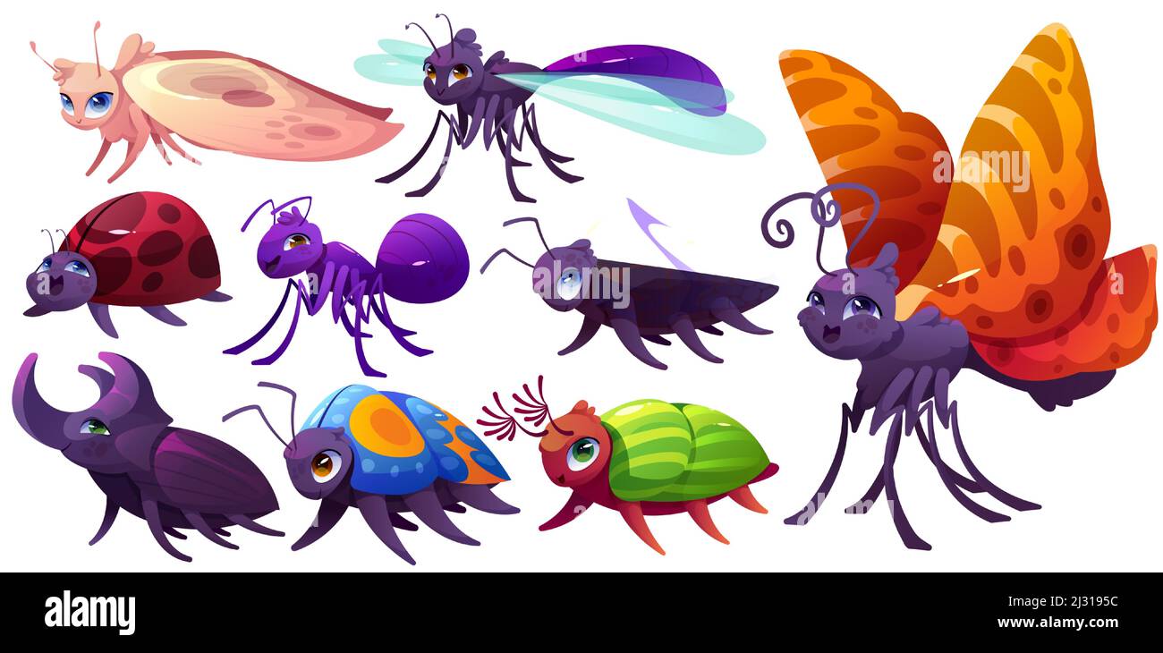 Cartoon insects hi-res stock photography and images - Alamy