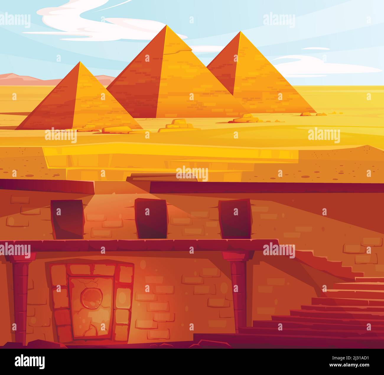 Ancient egypt empty pharaoh Stock Vector Images - Alamy