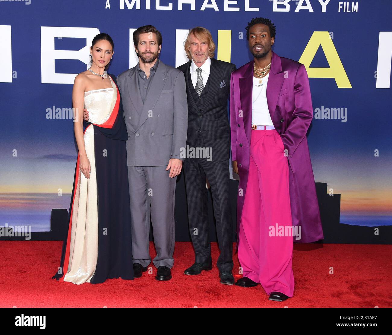 Eiza Gonzalez, Jake Gyllenhaal, Michael Bay and Yahya Abdul-Mateen II ...