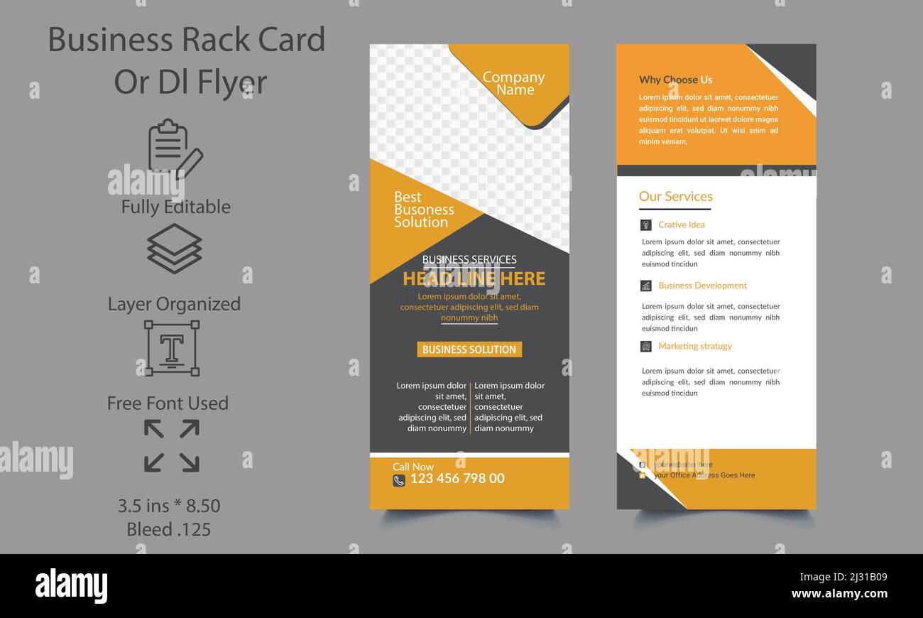 Editable Dl Flyer High Resolution Stock Photography and Images - Alamy