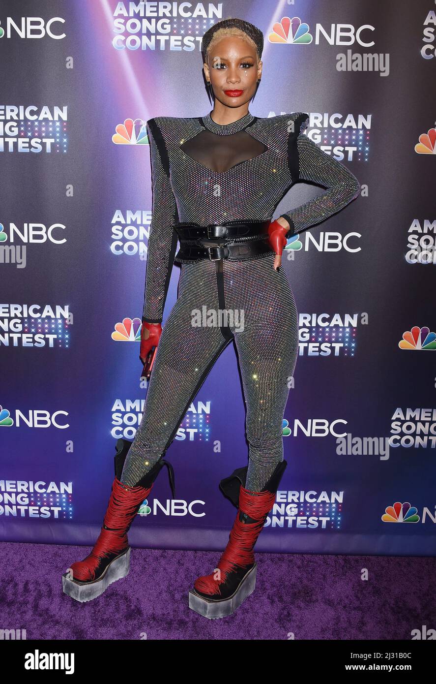 Nitro Nitra at the ÔAmerican Song ContestÕ Week 3 Red Carpet held at ...