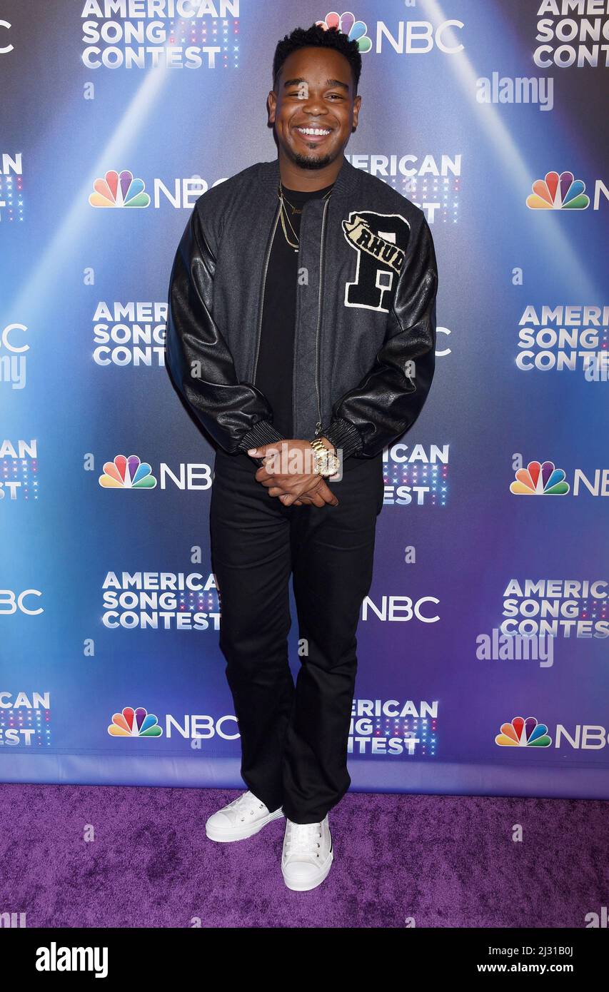 Dexter Darden at the ‘American Song Contest’ Week 3 Red Carpet held at ...