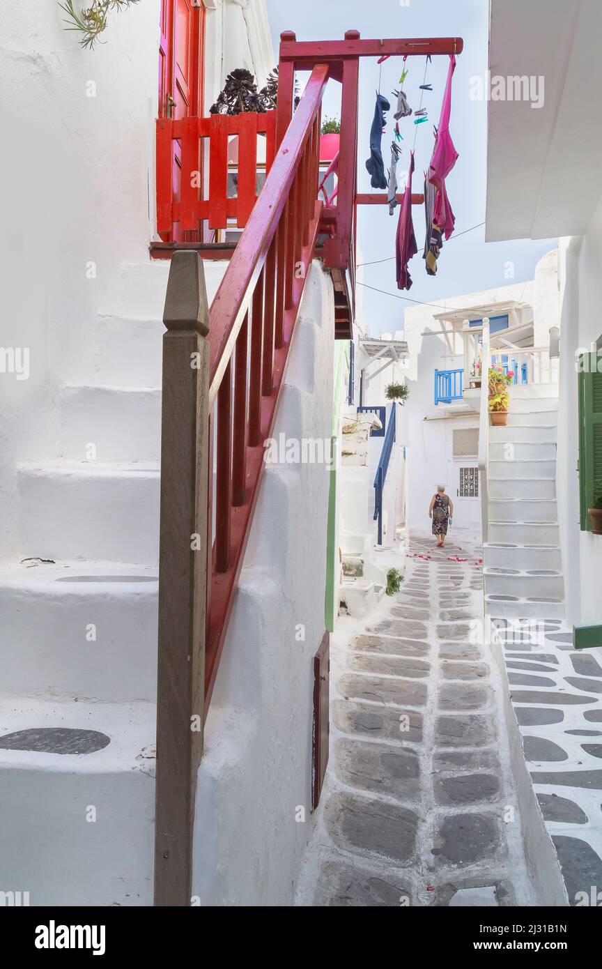 Mykonos Town, Mykonos, Cyclades Islands, Greece Stock Photo - Alamy