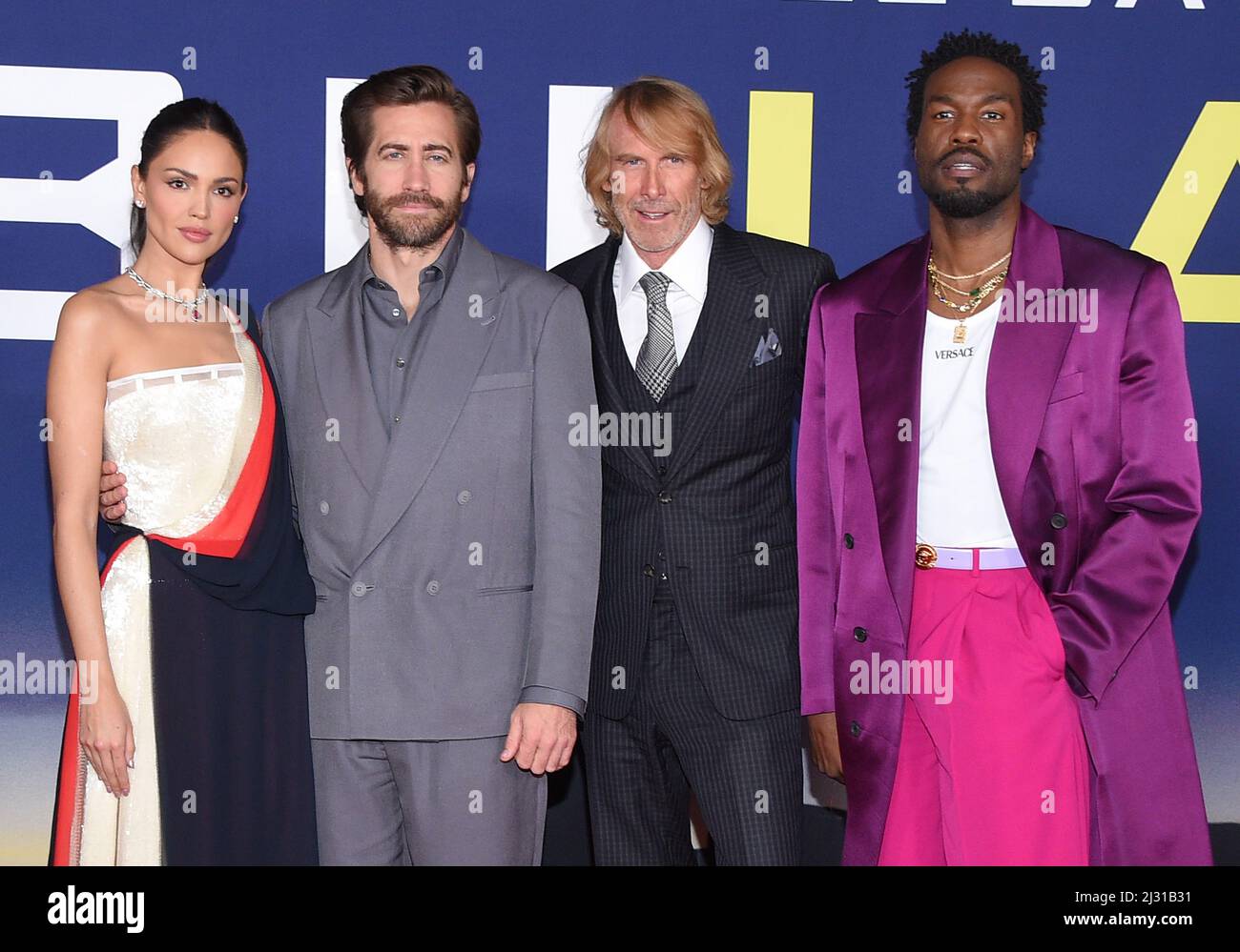 Eiza Gonzalez, Jake Gyllenhaal, Michael Bay and Yahya Abdul-Mateen II ...
