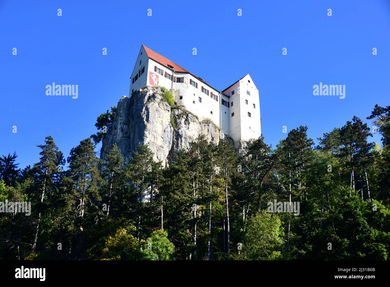 Prunn Castle near Riedenburg on the Altmühl and Main-Danube Canal ...