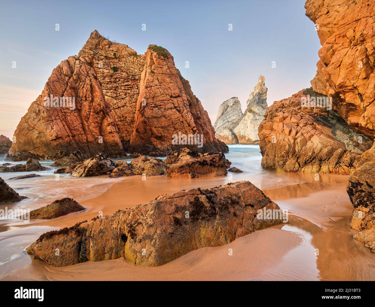 Rock formation at Praia da Ursa, Portugal Stock Photo - Alamy