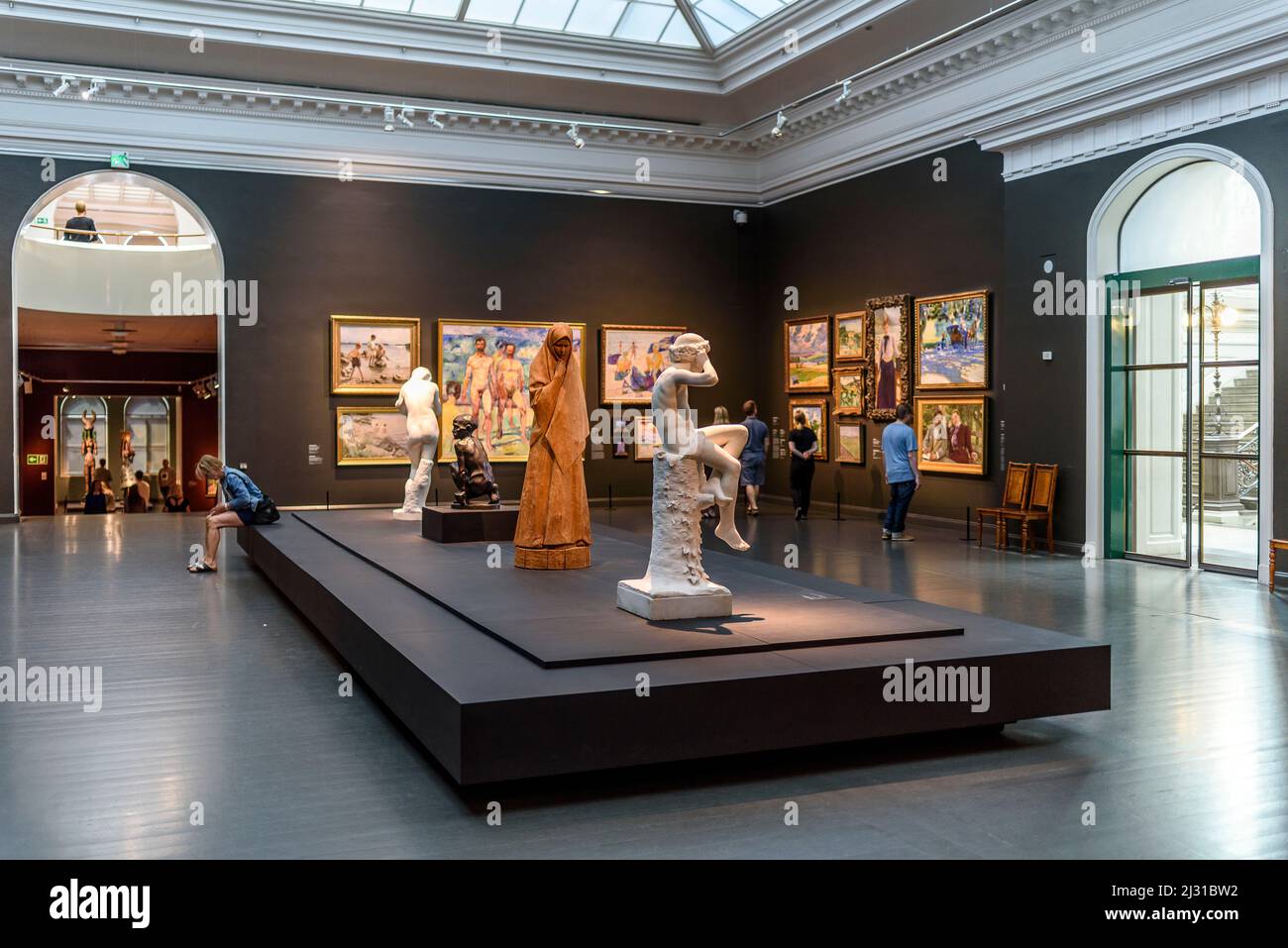 Ateneum art museum, exhibition space, Helsinki, Finland Stock Photo - Alamy