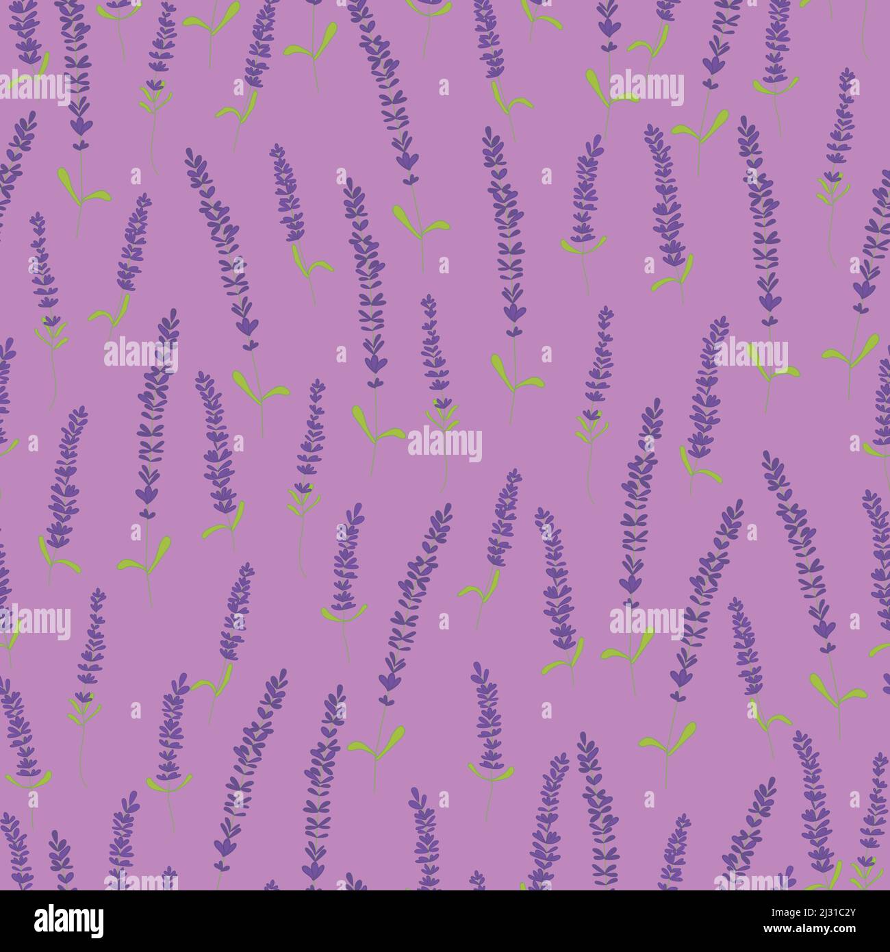 Lavender flowers blooming seamless pattern. Fashion background. Perfect ...