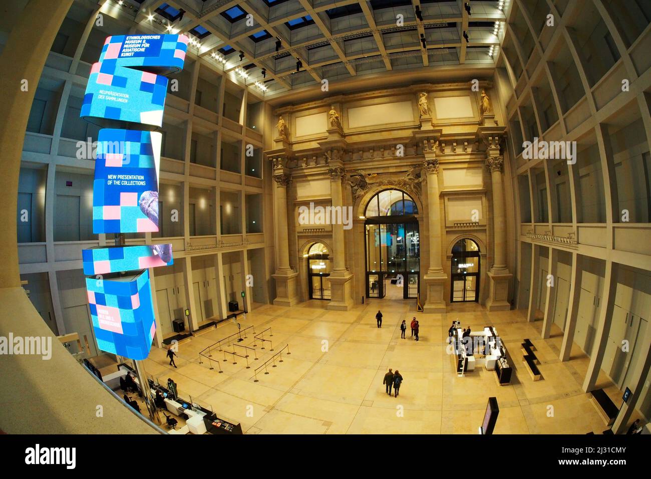 Hall, Humboldt Forum in the Berlin Palace, Berlin-Mitte, Germany Stock ...