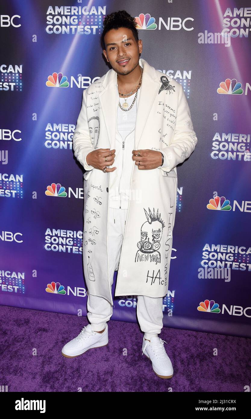 Jesse LeProtti at the ÔAmerican Song ContestÕ Week 3 Red Carpet held at ...