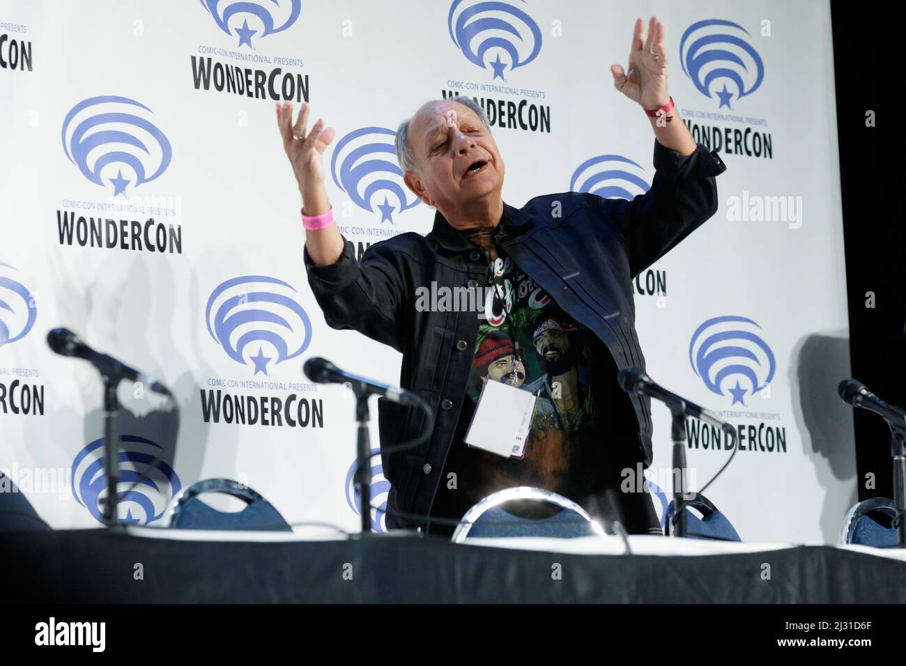 April 2, 2022: Cheech and Chong at Wondercon on Saturday April 2, 2022 ...