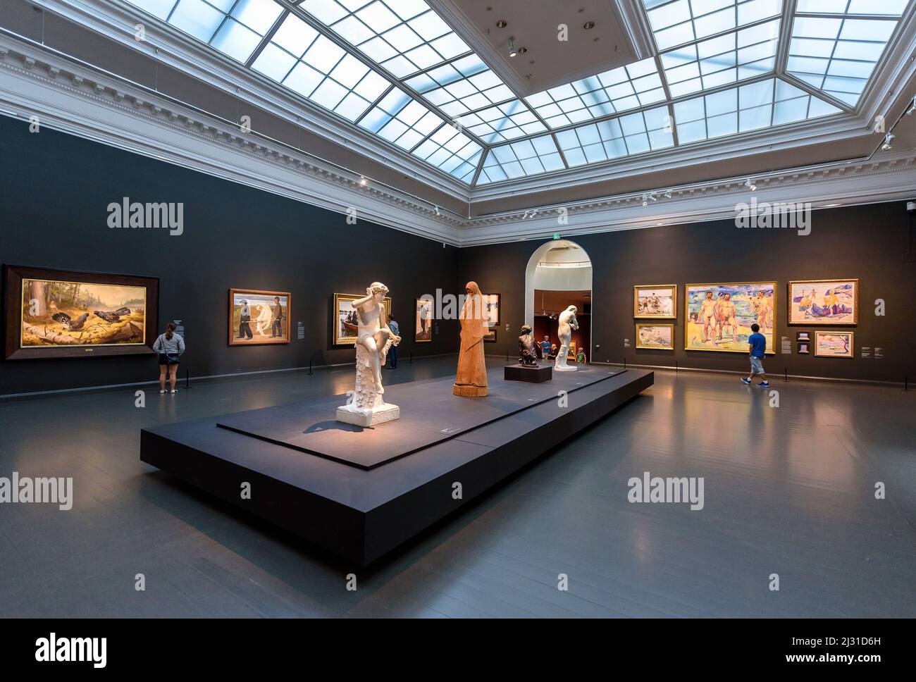 Ateneum Art Museum, paintings by Gallen-Kallela, Helsinki, Finland ...