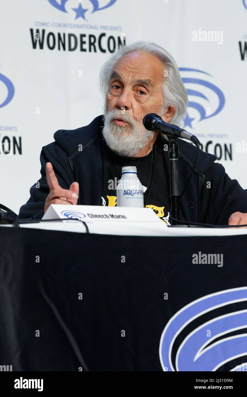 April 2, 2022: Cheech and Chong at Wondercon on Saturday April 2, 2022 ...