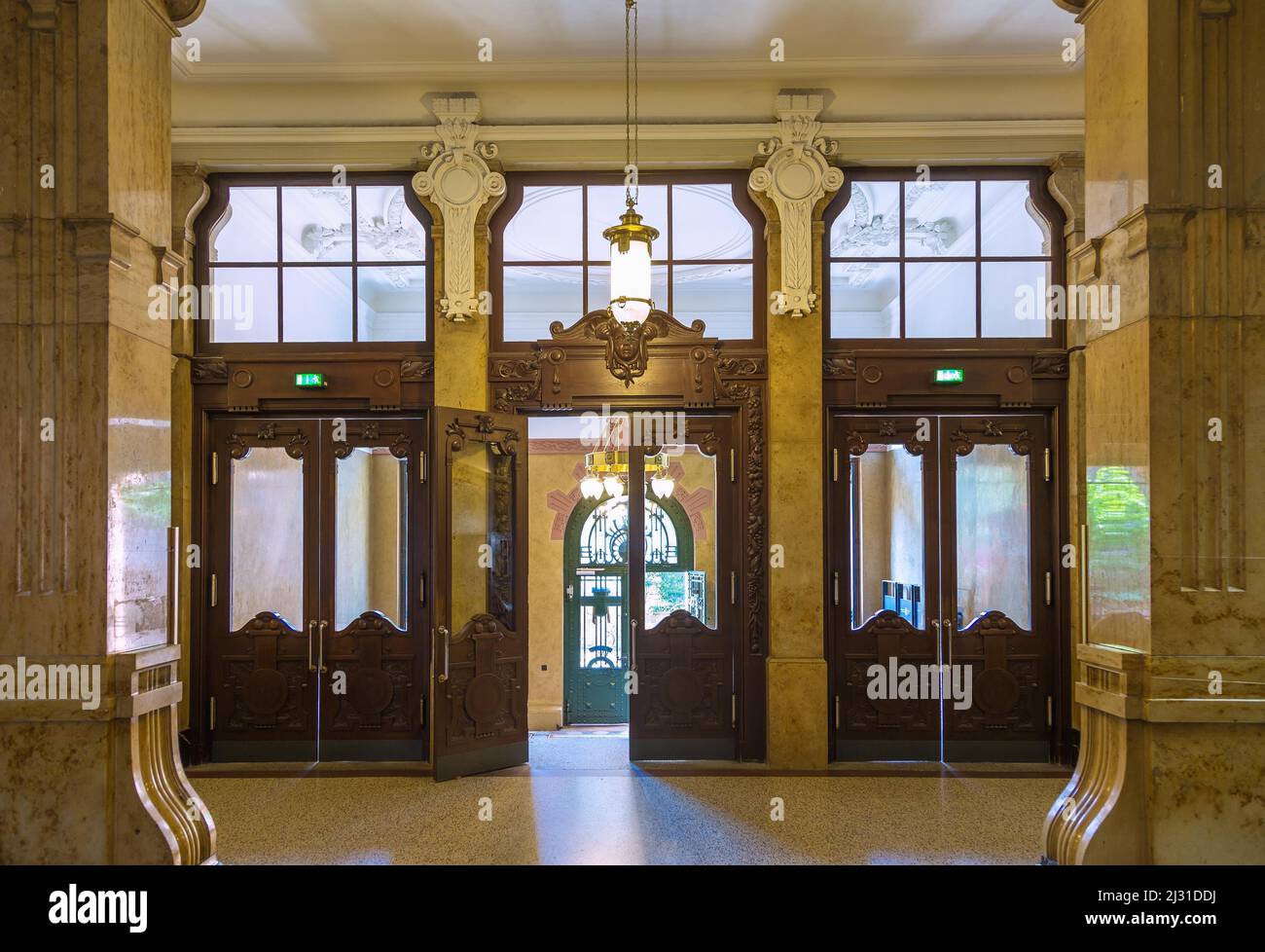 Heidelberg, University Library, entrance, foyer Stock Photo - Alamy