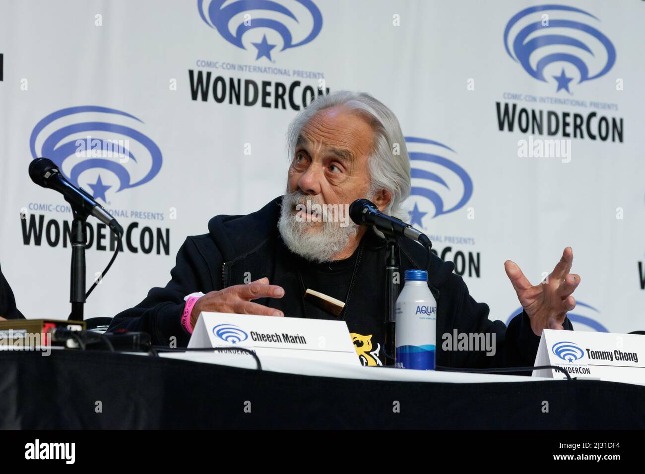 April 2, 2022: Cheech and Chong at Wondercon on Saturday April 2, 2022 ...