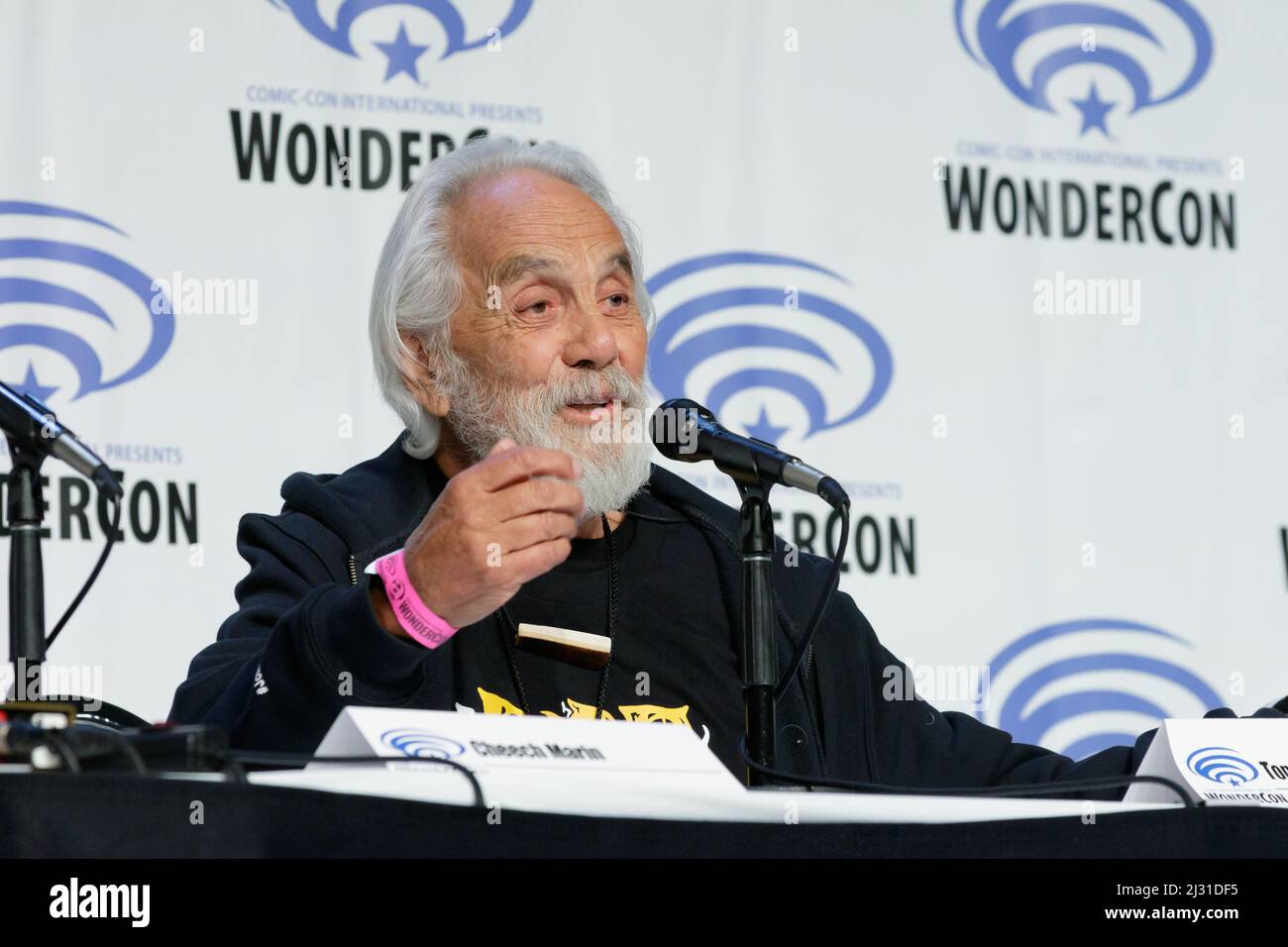 April 2, 2022: Cheech and Chong at Wondercon on Saturday April 2, 2022 ...