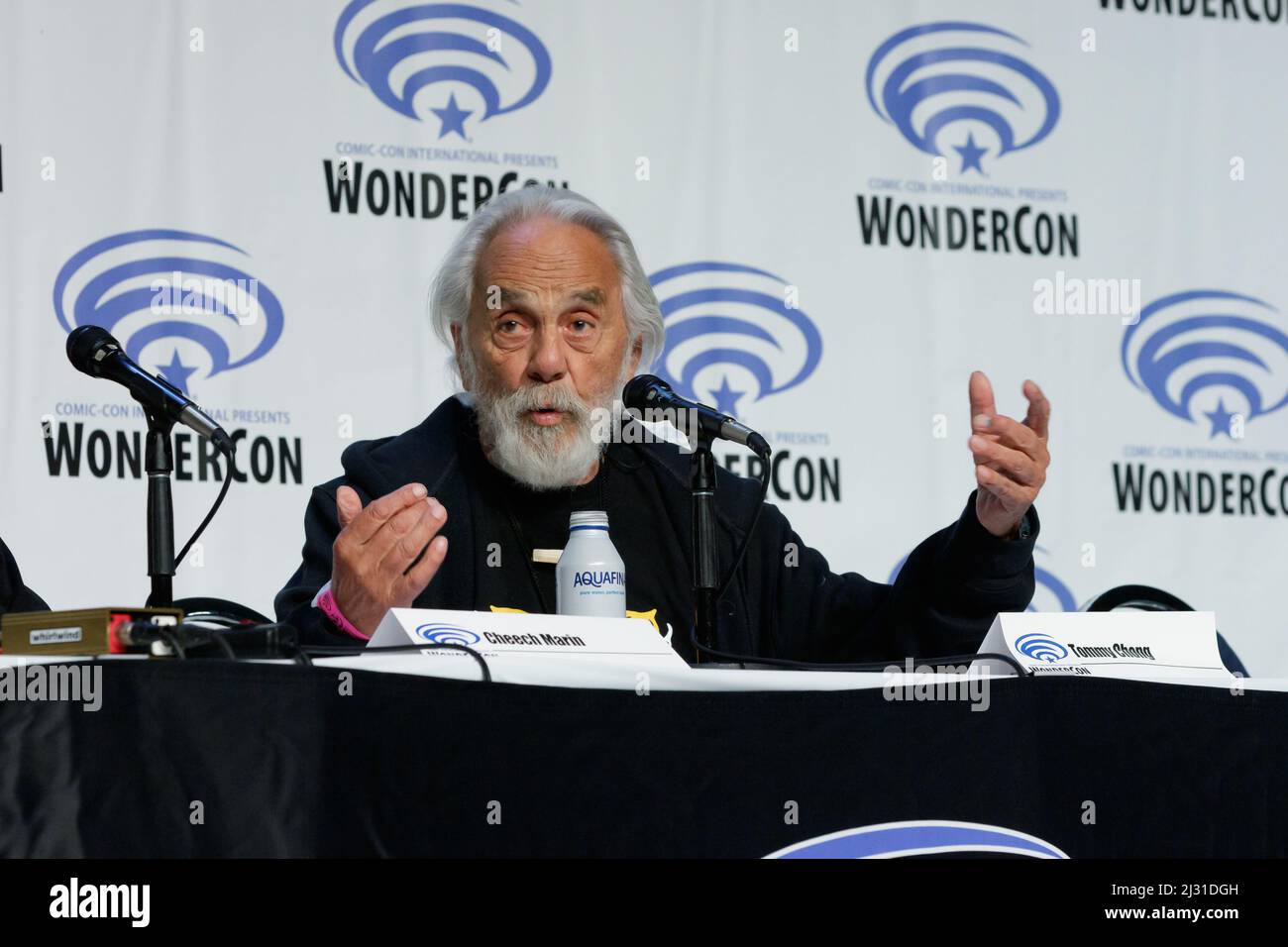 April 2, 2022: Cheech and Chong at Wondercon on Saturday April 2, 2022 ...
