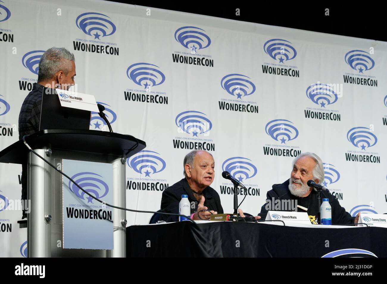 April 2, 2022: Cheech and Chong at Wondercon on Saturday April 2, 2022 ...
