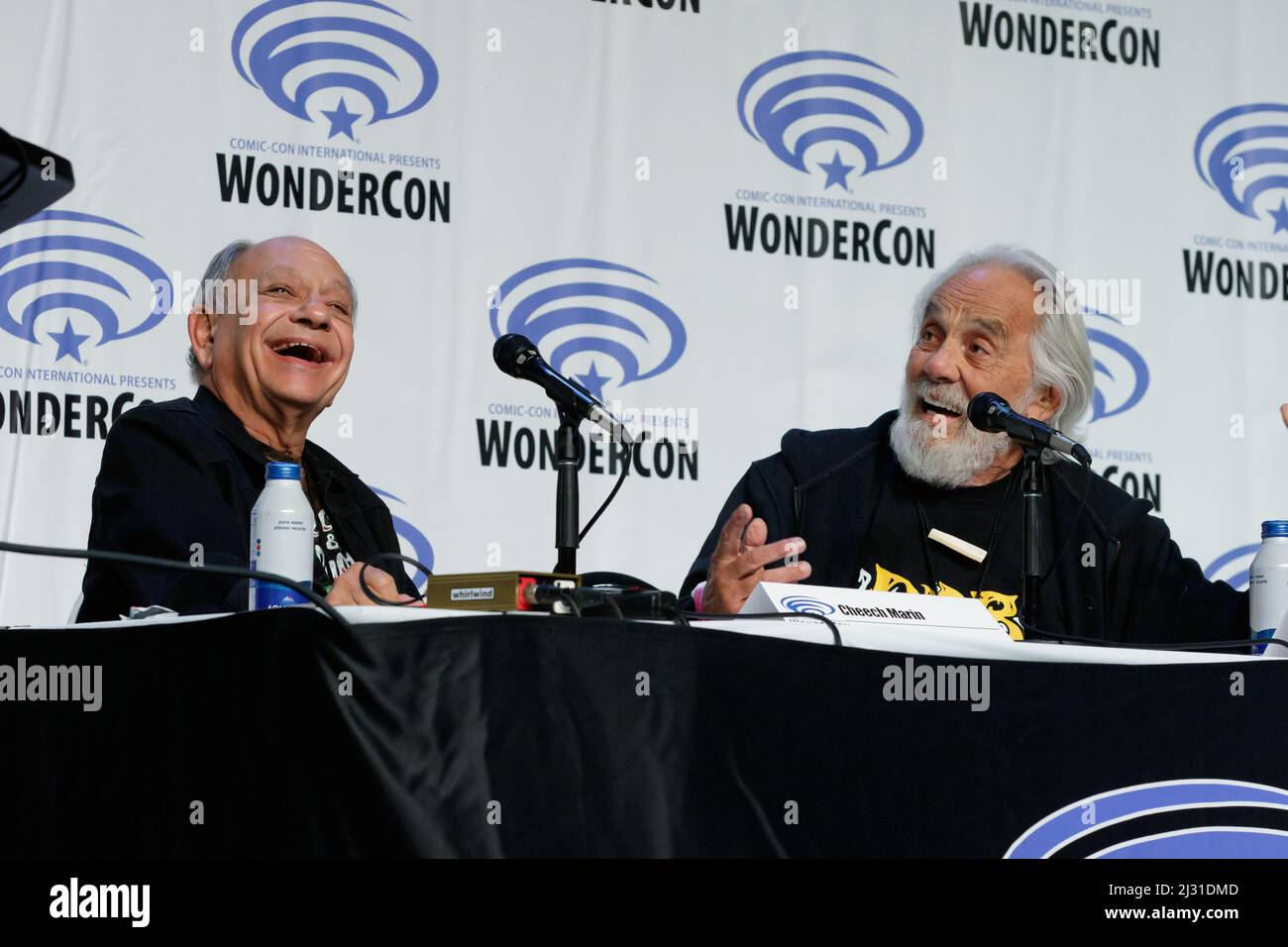 April 2, 2022: Cheech and Chong at Wondercon on Saturday April 2, 2022 ...