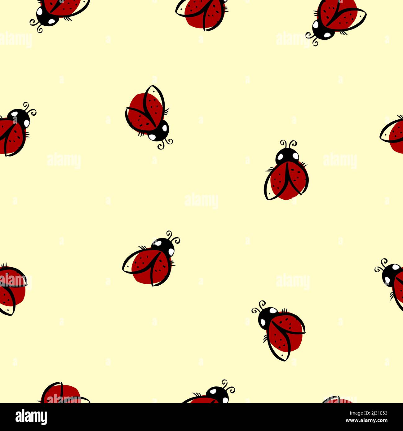 Yellow and black ladybird Stock Vector Images - Alamy