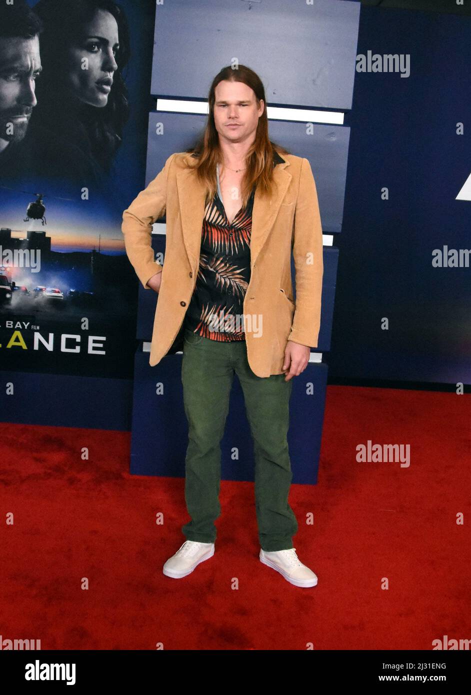 Los Angeles, California, USA 4th April 2022 Actor Brendan Miller ...