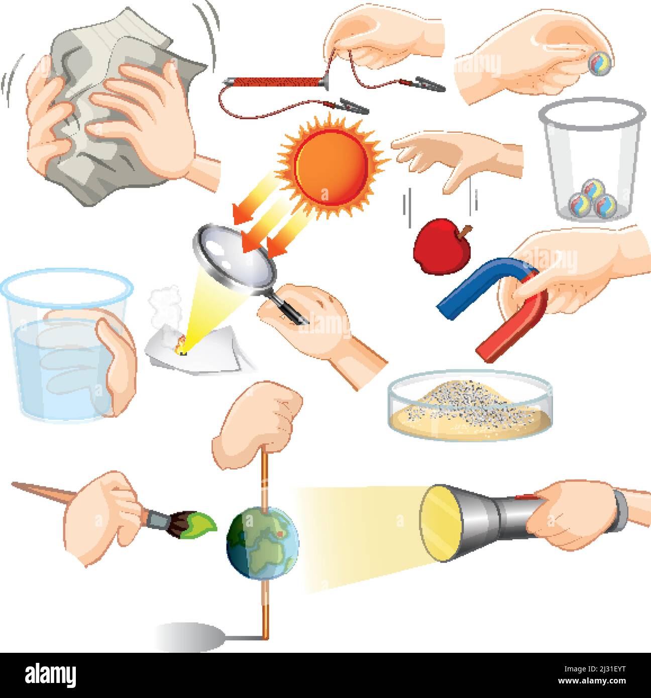 Science experiments with light illustration Stock Vector Image & Art ...