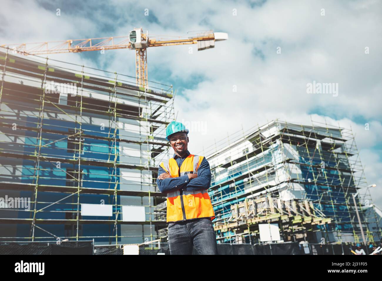 You can count on our quality of construction. Portrait of a confident ...