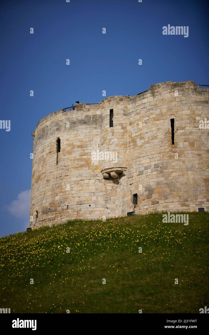 York Castle fortified complex in city of York, England, North Yorkshire ...