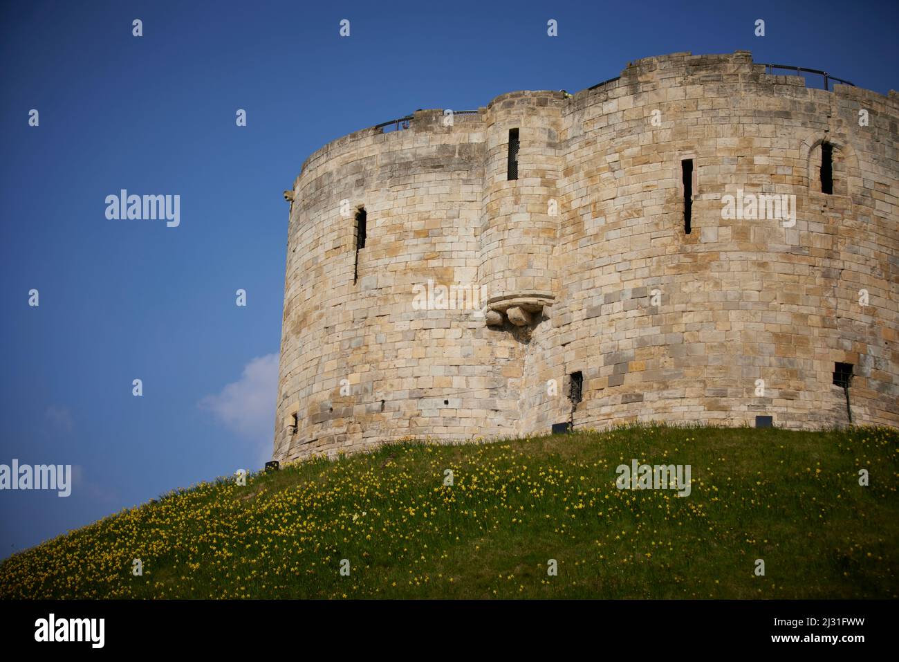 York Castle fortified complex in city of York, England, North Yorkshire ...