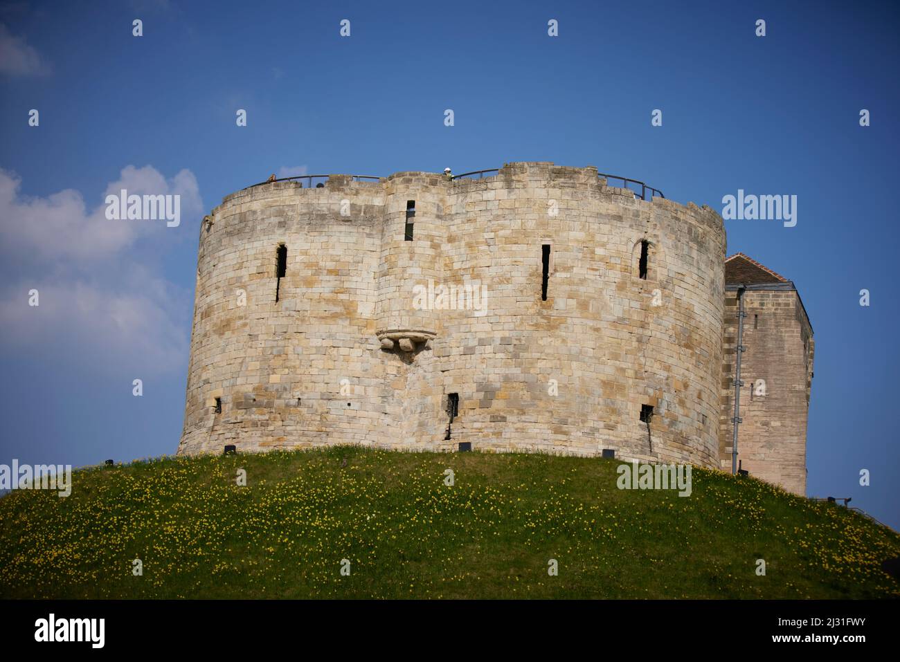York Castle fortified complex in city of York, England, North Yorkshire ...