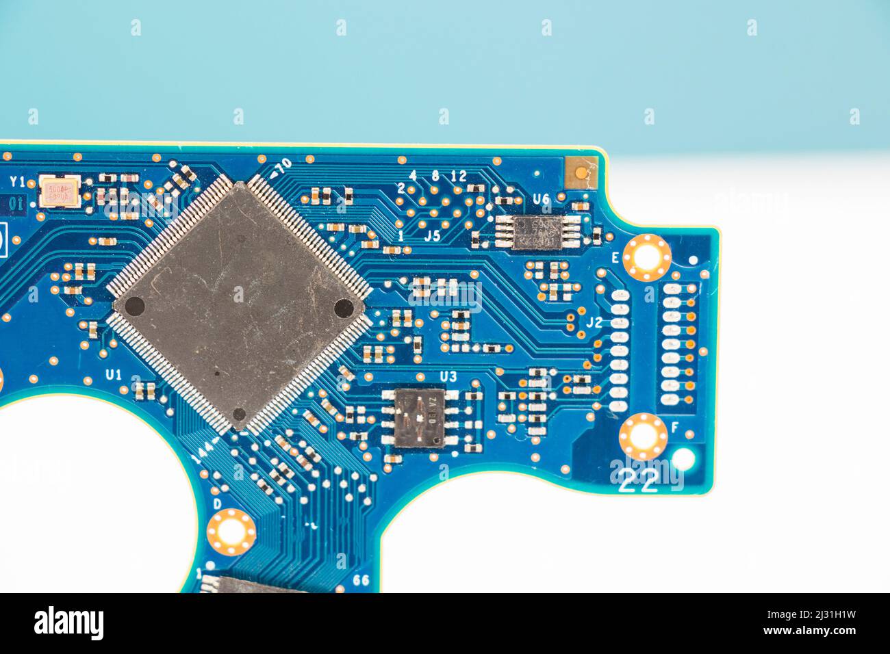 Electronic motherboard, isometric processor microchip Stock Photo - Alamy